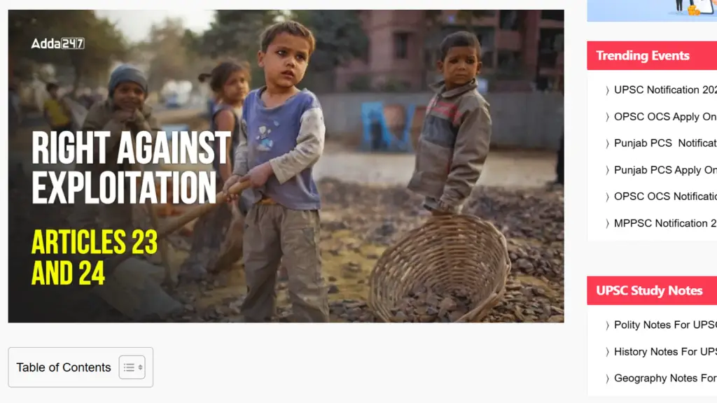 Right Against Exploitation: An In-depth Exploration of Articles 23 and ...