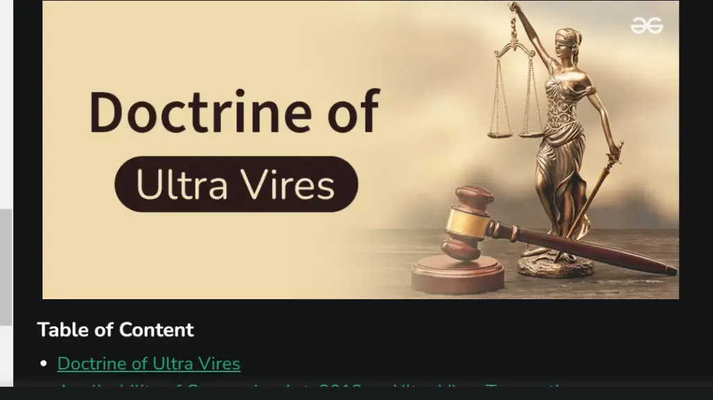 Understanding the Doctrine of Ultra Vires: Its Implications in Business ...